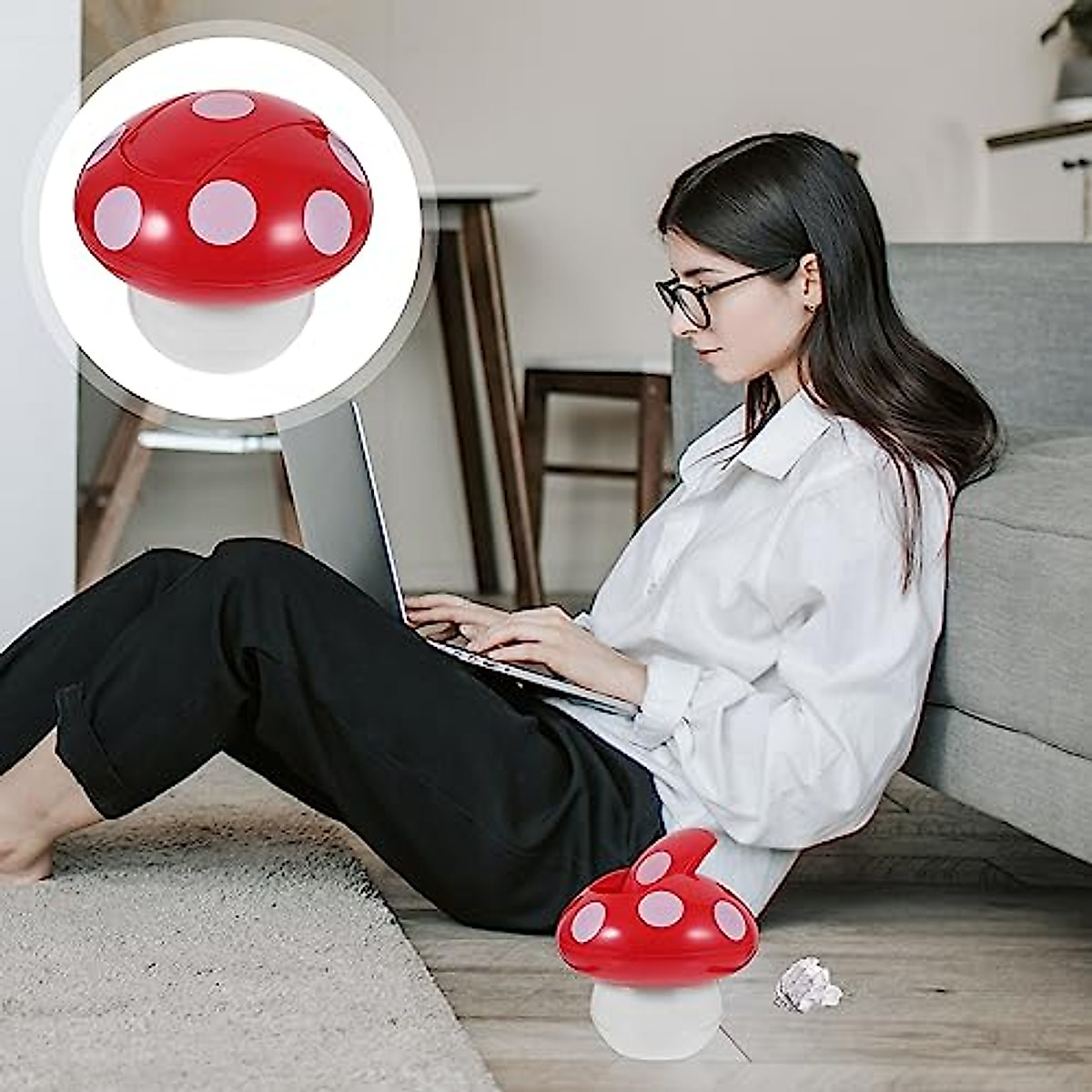 Mushroom Trash Can, Tiny Desktop Waste Garbage Bin, Mini Trash Can for Desk,Tiny Waste Basket