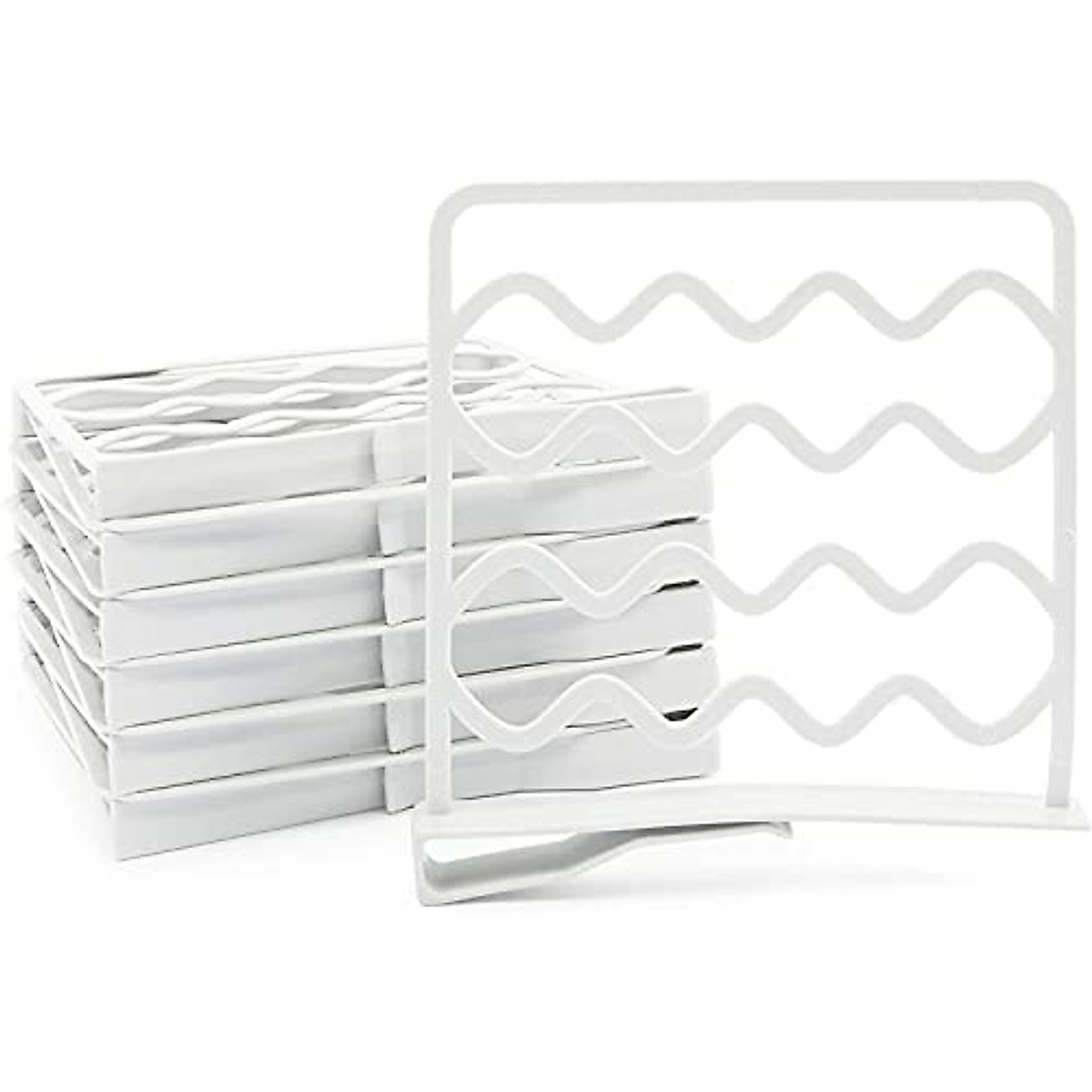Juvale Grey Shelf Dividers for Closets, Spacers for Shelves (10.8 x 10 in, 12 Pack)
