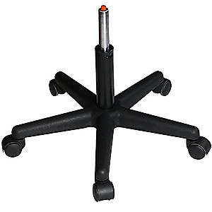 Pneumatic Swivel/Rolling Massage Stool Black