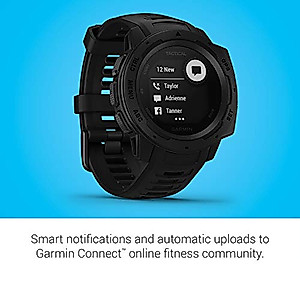 Garmin Instinct Tactical, Rugged GPS Watch, Tactical Specific Features, Constructed to U.S. Military Standard 810G for Thermal, Shock and Water Resistance, Black