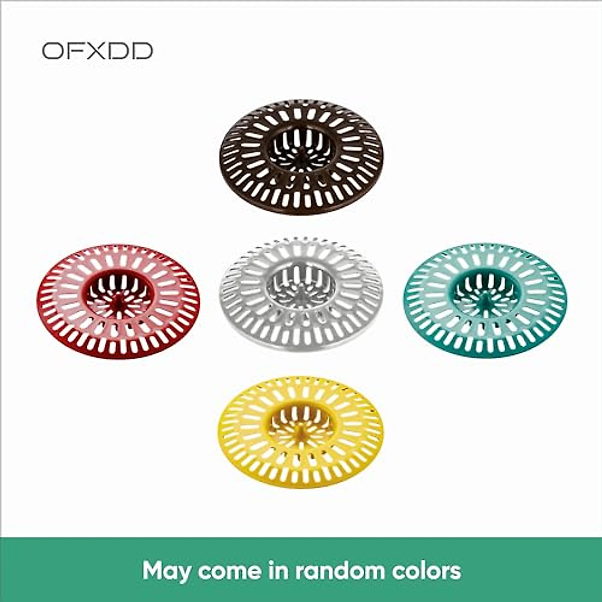 Drain Cover Kitchen Sink - Plastic & Stainless Steel Sink Strainers Set of 3 - Hair Drain Catcher Bathtub 2.75 & 2.36 & 3.10 Inches