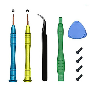 3D Replacement Joystick Analog Thumb Stick for Switch Lite - Include Tri-Wing, Cross Screwdriver, Pry Tools + 4 Thumbstick Caps, Switch Lite Drift Repair Tool Kit