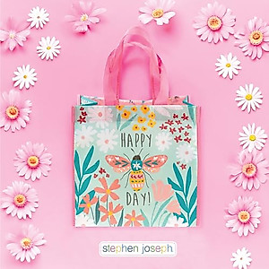 Stephen Joseph, Medium Recycled Gift Bag with Handles, Kids,Reusable Birthday Party ,Shopping Bag