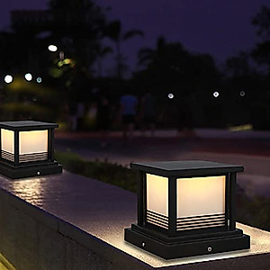 Post Lights Outdoor Post Light LED Outdoor Post Cap Light Simplicity Pillar Lamp Waterproof Garden Landscape Light Lawn Villa Porch