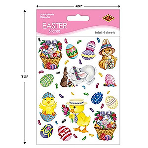 Bunny, Basket & Egg Stickers