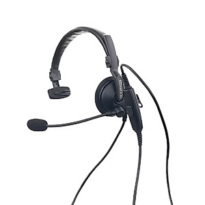 Kenwood KHS7A Light Weight Single Muff Headset with Boom Microphone