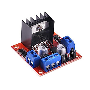 AOICRIE 4PCS L298N Motor Drive Controller Board Module Dual H Bridge DC Stepper for Arduino