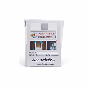 AccuMeth0.1 Methamphetamine Residue Detection Test Kit for Homes | 0.1 µg/100cm2 Legal Standard (Pack of 1)