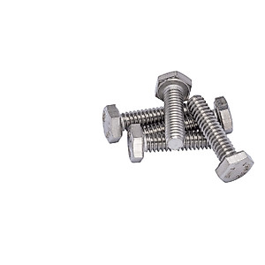 Bolt Dropper 1/4"-20 x 1 Stainless Steel Hex Head Bolts (100 pc) - 18-8 (304) Stainless Steel, Corrosion-Resistant - Heavy-Duty for Marine, Outdoor and Indoor Use - Coarse Thread Fasteners