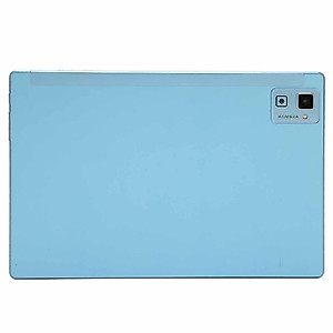 Pssopp HD Tablet, 10.1 Inch Tablet US Plug 100‑240V 2.4G 5G WiFi 6GB RAM 128GB ROM 10 (Blue)
