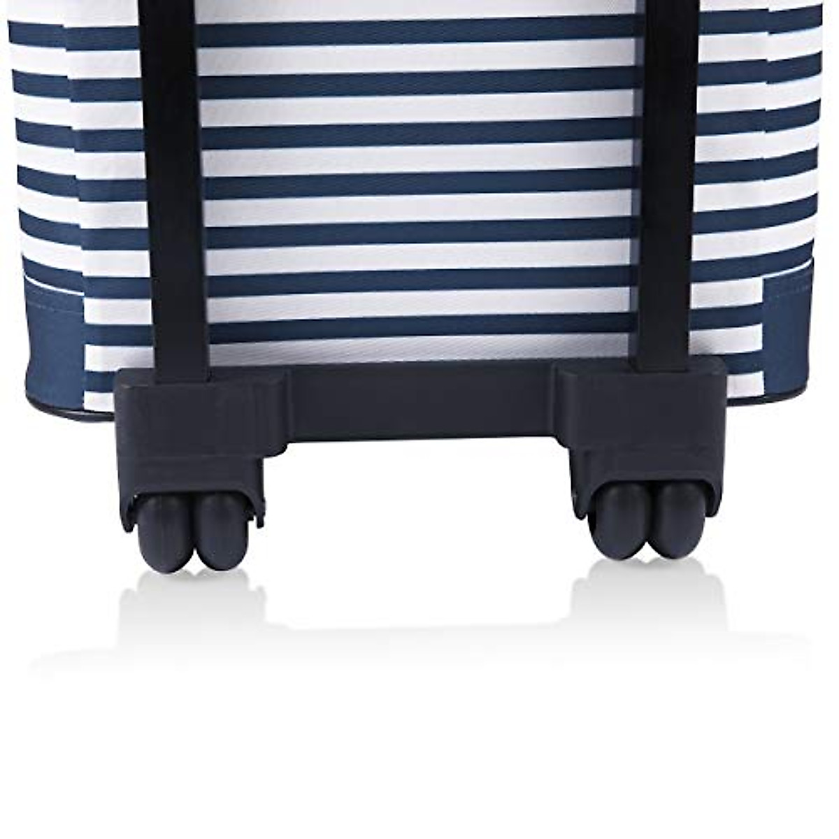 ONIVA - a Picnic Time brand Portable Rolling Cooler with Wheels and Handle, Water-Resistant Wheeled Trolley, (Navy Blue & White Stripe)