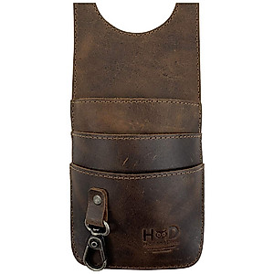Hide & Drink, Doorknob Hanger Handmade from Full Grain Leather - Bourbon Brown