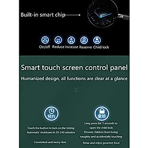 Electric Food Warmer Plate, Electric Warming Tray Serving Tray Food Multifunctional Hotplates Warmer Hot Plate with Adjustable Temperature Control Keep Food Warm for Buffets Home Dinners