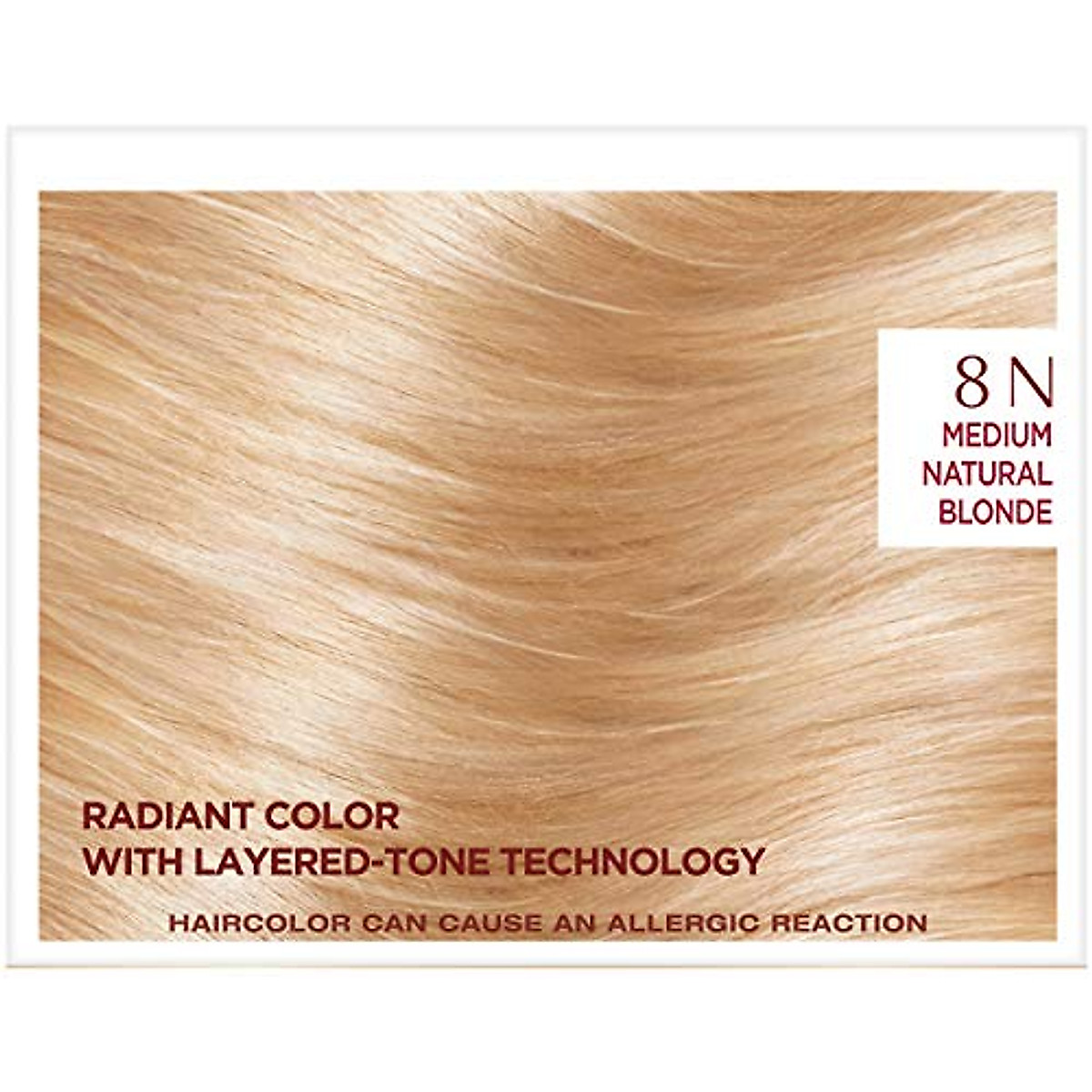 L'Oreal Paris Excellence Age Perfect Layered Tone Flattering Color, 8N Medium Natural Blonde Set (Packaging May Vary)