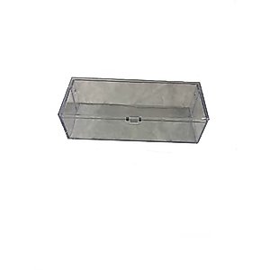 PVC Clear Rectangular Box. 4.25" X 1" X 1.75", Hard Plastic Storage Container, Sewing Tools Storage Box, Fishing Equipment Storage Box, Office Supplies Storage Box