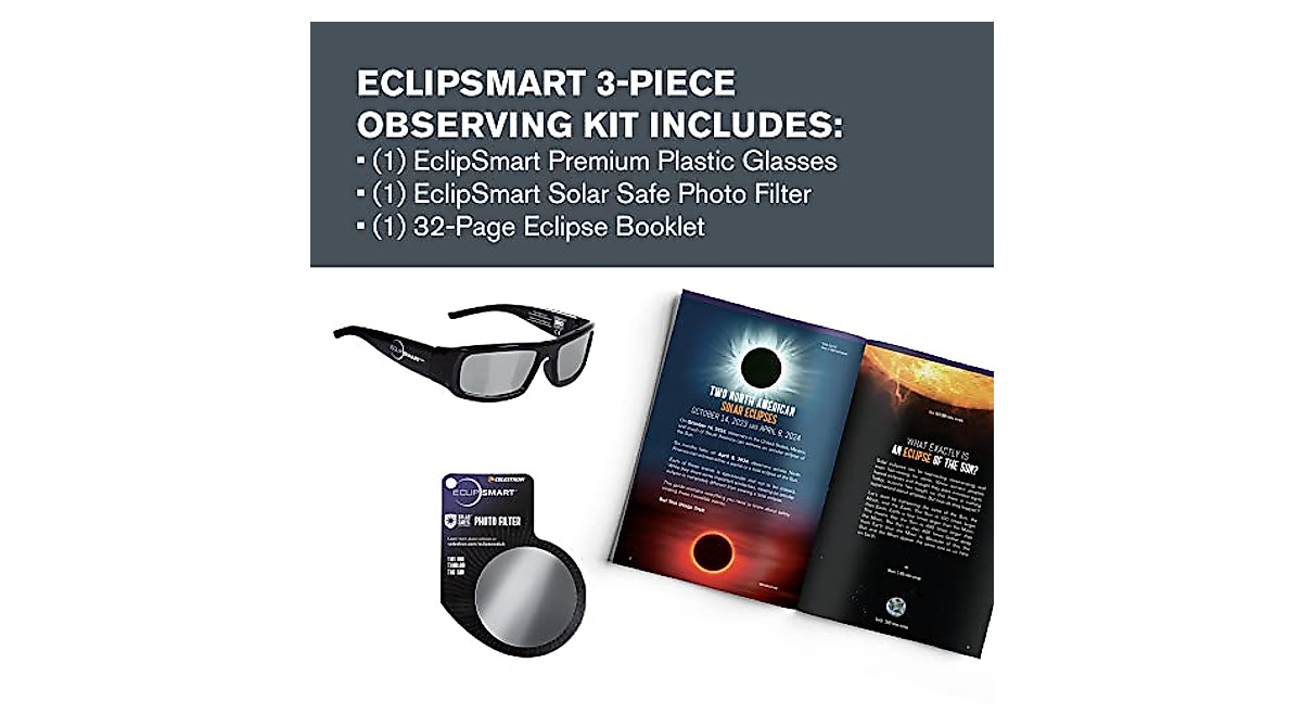 Celestron Solar Eclipse Kit – Safe Glasses & Camera Filters for Viewing ...