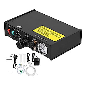 Semi Automatic Glue Dispenser Machine Solder Paste Controller Glue Dropper Glue Liquid Adhesive Dispenser Timer Controlled(AC110V US Plug)