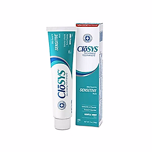 CloSYS Fluoride Toothpaste, 7 Ounce, Gentle Mint, Whitening, Enamel Protection, Sulfate Free