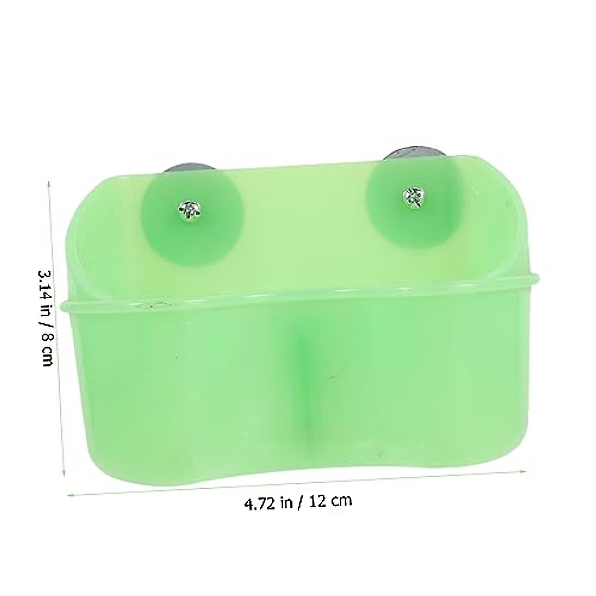 BESPORTBLE Box Bird Food Box Bird Cage Bird Feeders Pet Supplies Bird Food Dispenser Convenient Bird Feeder Bird Feeding Cup Bird Food Bowl Parrot Food Container Plastic Light Green