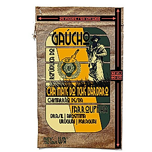 GAUCHO MATE Storage or Decor BURLAP BAG