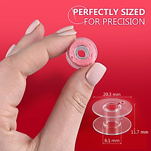 12pcs Bobbins fits Singer Sewing Machine - Class 15 Plastic Bobbins, 81348