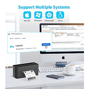 Thermal Label Printer, Phomemo Shipping Label Printer, Thermal Printer for Small Business Compatible with Mac Windows and Chromebook, Widely Used for Amazon, Ebay, Shopify, Etsy, UPS, USPS, FedEx, DHL