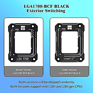 Thermalright Intel 12th/13th Generation LGA1700 Anti-Bending Buckle, Curved Pressure Plate,CPU Stress Bending Correction Fixer, Fully Fitted and Fixed Without Trace Installation (Black)