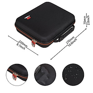 FBLFOBELI EVA Hard Carrying Case Compatible With BLACK+DECKER 20V MAX POWERECONNECT Cordless Drill/Driver + 30 pc. Kit LD120VA/LDX120C，Tool Storage Organizer Bag With Handle (Case Only)