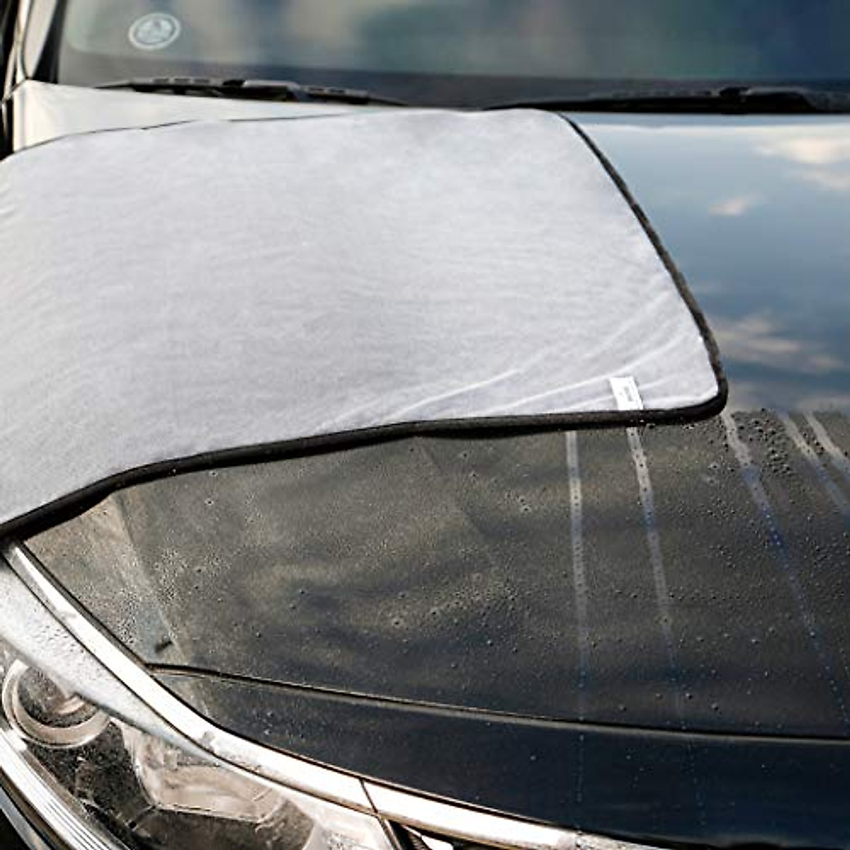 MR.LUSTRE Microfiber Drying Towels for Cars Large Single Sided Durable Layer Professional Grade Super Absorbent Car Cleaning Towel Auto Detailing Cloth, 35x28 inch, 1 Pack, 1 Piece