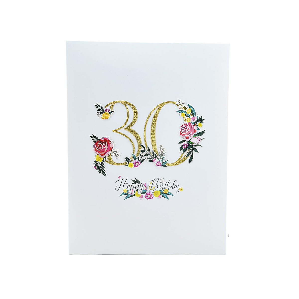 Happy 30th Birthday Pop Up 3D Greeting Card
