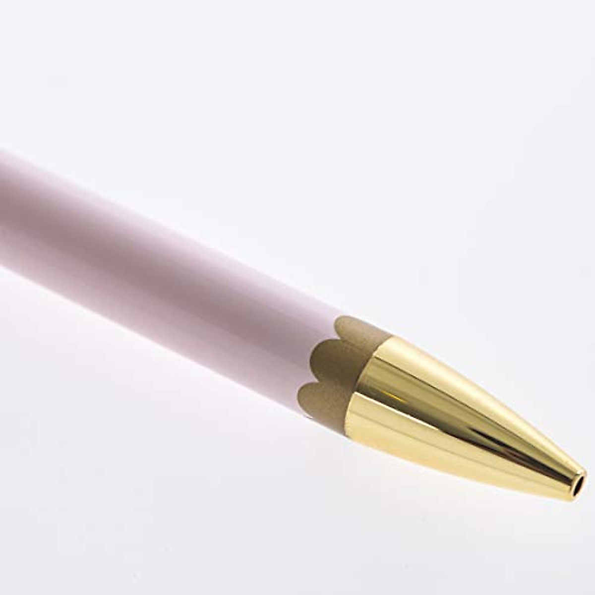 Graphique Pretty Floral Fashion Pen, 5.5" Refillable Black Ink Ballpoint Pink w/"Think Happy" Quote & Matching Gift Box, Makes a Beautiful, Unique Gift