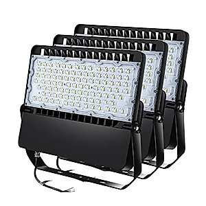 LEDMO 1500W Eq 31200LM LED Stadium Lights for Outdoor Sports - High-Intensity 240W Floodlights for Energy-Efficient Illumination of Large Venues, Waterproof & Durable Commercial Lighting (3 Pack)