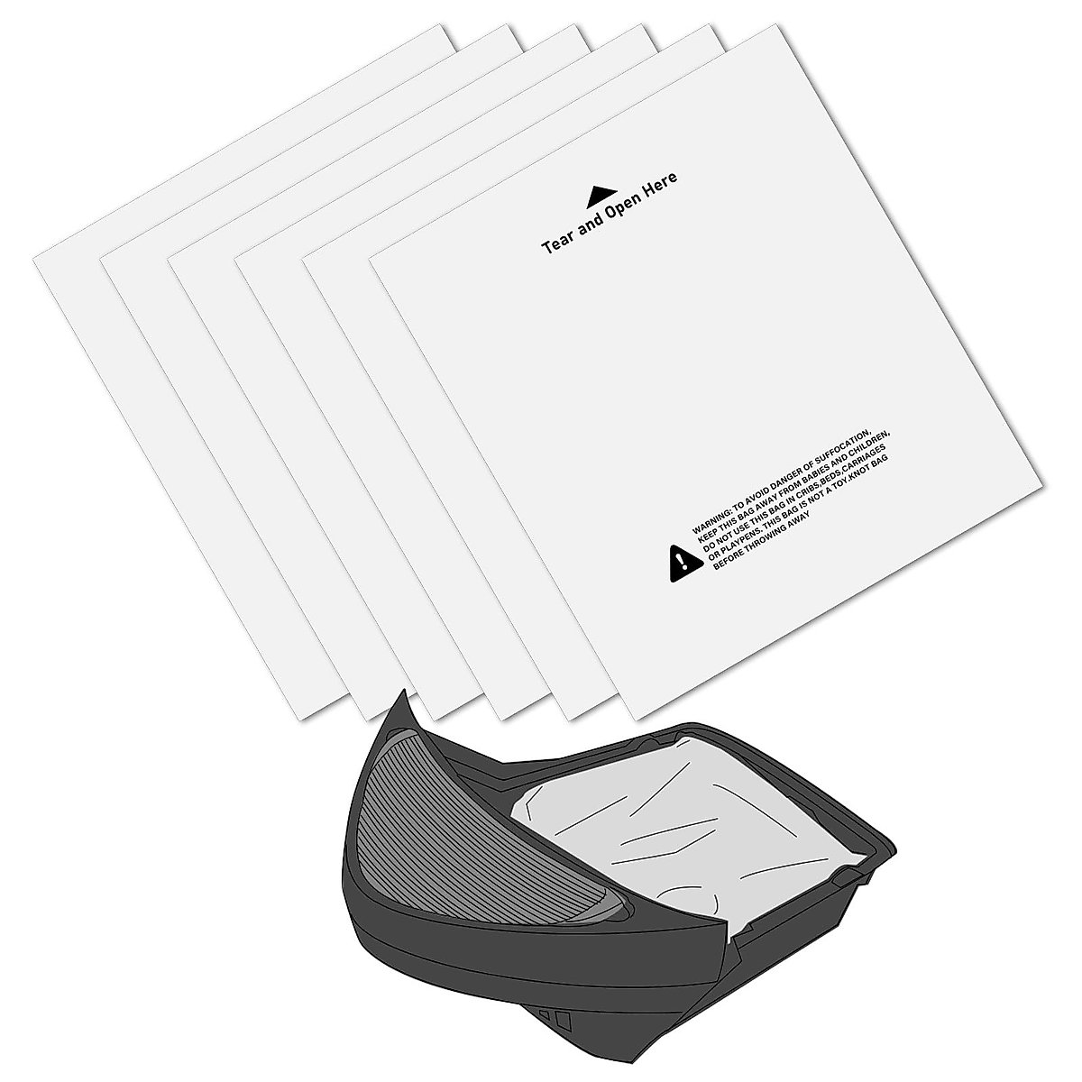 180 Pcs Waste Drawer Liners Compatible with All Litter Box Robot Models, 9-11 Gallons Replacement Liners, Custom Compatible with Litter Box Robot Waste Drawer