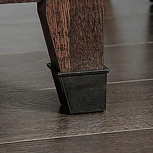 Sauder Carson Forge Computer Desk, Coffee Oak finish