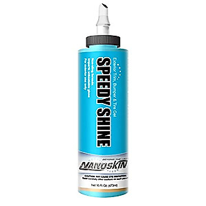 Nanoskin SPEEDY SHINE Exterior Tire & Trim Gel 16 Oz. - Restores and Conditions Faded Tires, Trim, Bumpers and Rubber for Car Detailing | Safe for Cars, Trucks, SUVs, Motorcycles, RVs & More