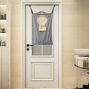 Amlrt Door Hanging Laundry Hamper with Stainless Steel Hooks