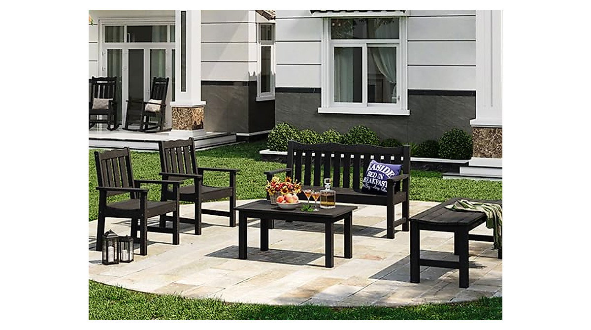 Stoog Outdoor Bench - All-Weather 2-Person Garden Bench