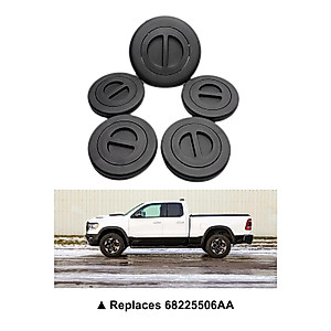 Trucks Towing Prep Group Bed Plug Cover Kit, Replace 68225506AA, Fit for Dodge Ram 2500 and 3500 Pickups 2014-2019, Trailer Tow Cover for Truck with 5th Wheel/Gooseneck Towing Setups