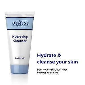 Dr. Denese SkinScience Hydrating Cleanser with Powerful Antioxidants Vitamin E, Aloe Vera Extract - Remove Make-Up, Dirt & Oil Without Drying Out Skin - Cruelty-Free - 6oz