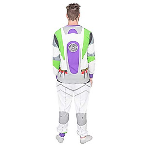 Mad Engine Toy Story Buzz Lightyear All the Buzz Costume Pajama Shirt and Pants Set White