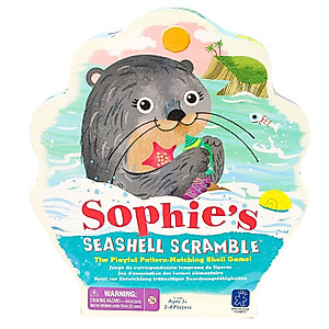 Educational Insights Sophie's Seashell Scramble Game for Preschoolers & Toddlers, Patterns & Matching Game, Fine Motor Skills, Ages 3+