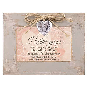 Cottage Garden I Love You More Than Anything Natural Taupe Jewelry Music Box Plays How Great Thou Art