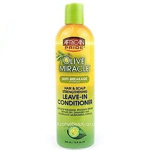 African Pride Olive Miracle Leave-in Conditioner, 12 Ounce
