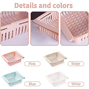 Fridge Organizer Storage Refrigerator Pull Drawer Under Shelf Fridge Organizer Box Kitchen Food Space Saver Shelf