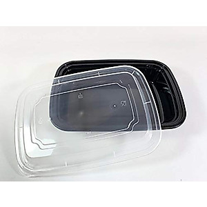 50 sets Rectangle 28oz Meal Prep Containers with lids Microwavable Food Container Plastic BPA Free Rectangle