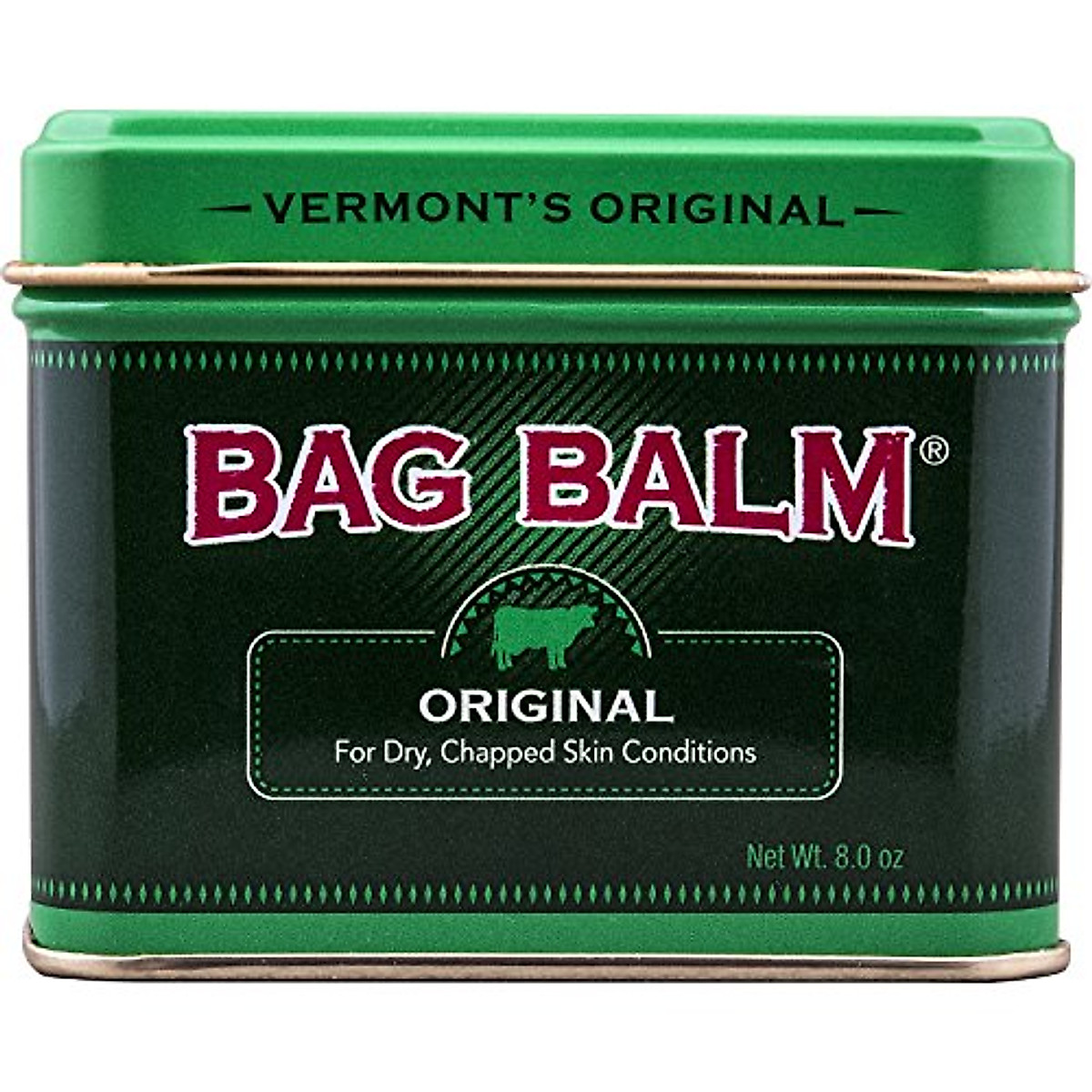 Vermont's Original Bag Balm for Dry Chapped Skin Conditions 8 Ounce Tin