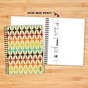 Willow Creek Press Rad Retro 2024 Softcover Spiral-Bound Weekly Planner (6.5" x 8.5")