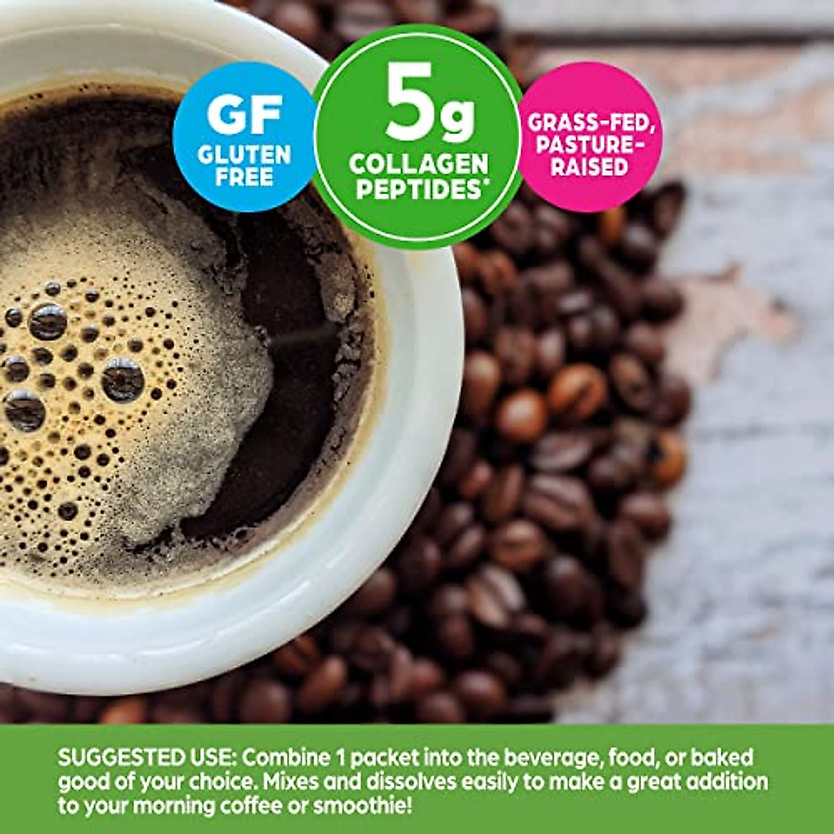 Orgain Hydrolyzed Collagen Peptides Protein Powder Sticks - Paleo & Keto Friendly, Pasture Raised, Gluten Free, Dairy Free, Type I And III, 5g Sticks - Unflavored (25 Count)