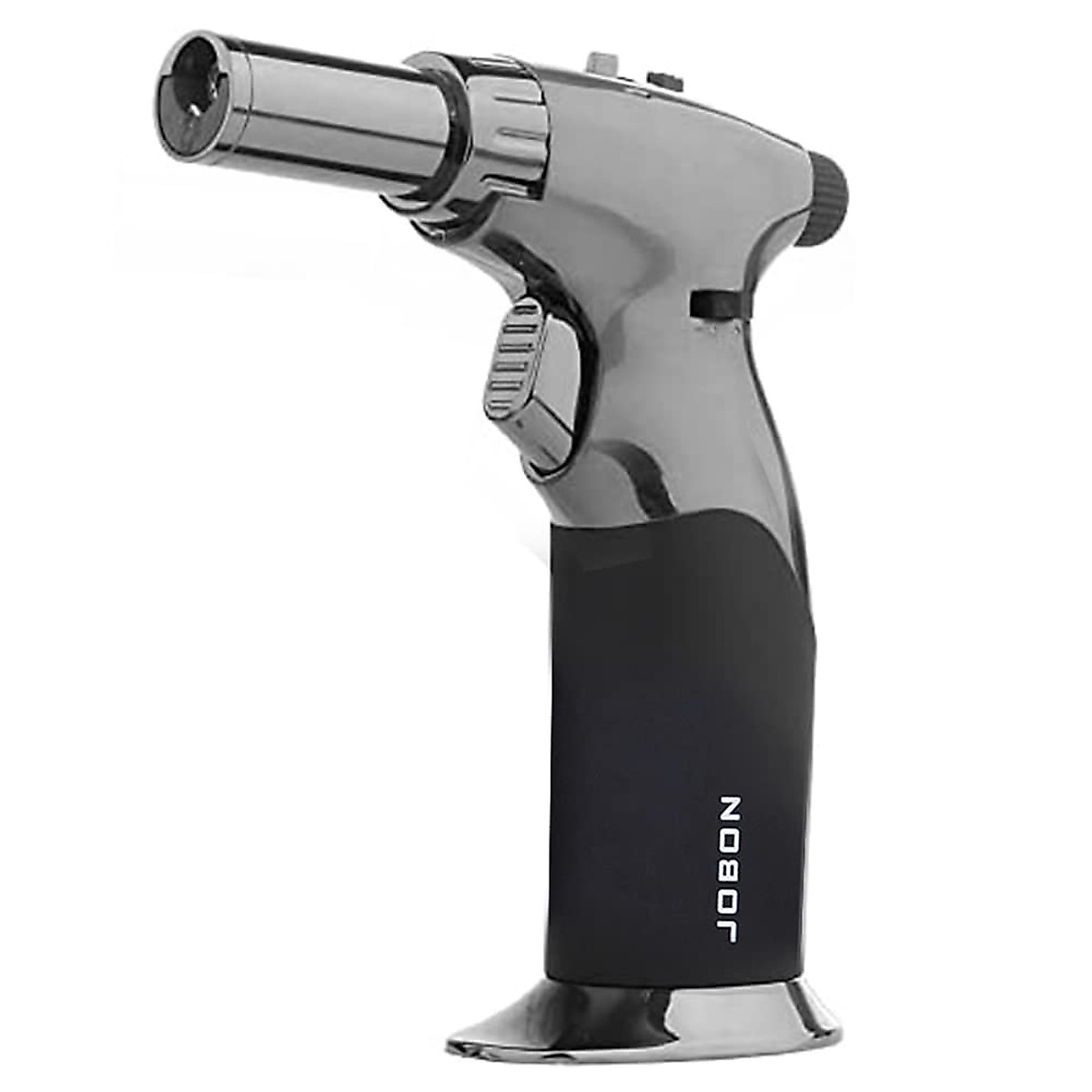 Butane Torch Lighter Adjustable DUAL Flame Style Refillable Windproof Cooking Lighters for BBQ, Baking, Creme Brulee, Welding, Resin(Gas Not Included)