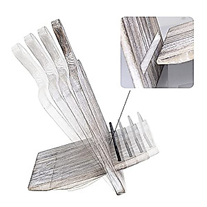 Cookbook Stand Wood Cookbook Holder: Farmhouse Kitchen Cookbook Stand - Adjustable Cookbook Recipe Stand Gray